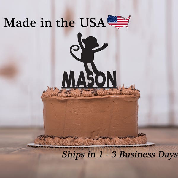 Monkey Topper - Etsy