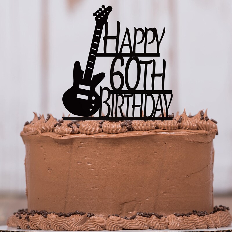 Guitar Cake Topper - Etsy