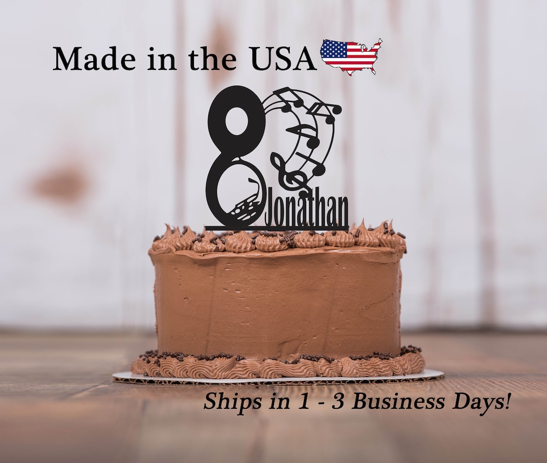 Tuba Cake Topper, Music, Treble Clef, Woodwind, Musician, Band Party ...