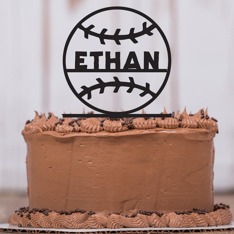 Baseball Cake Topper - Etsy