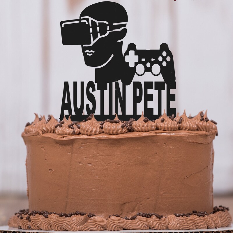 Gaming Cake Topper - Etsy