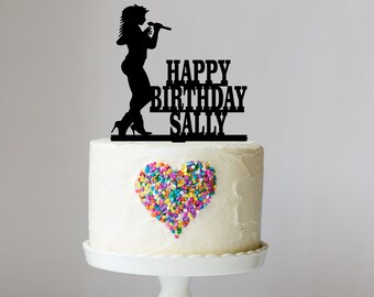 Microphone Cake Topper, Karaoke Cake Topper, Music Birthday, Singer ...