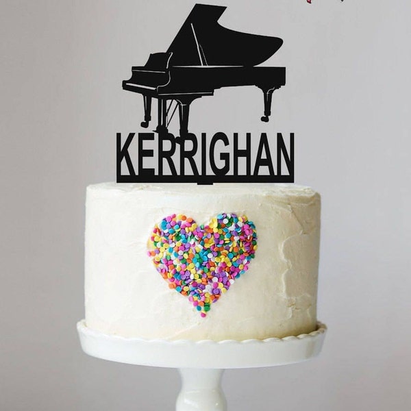 Piano Music Cake Topper - Etsy
