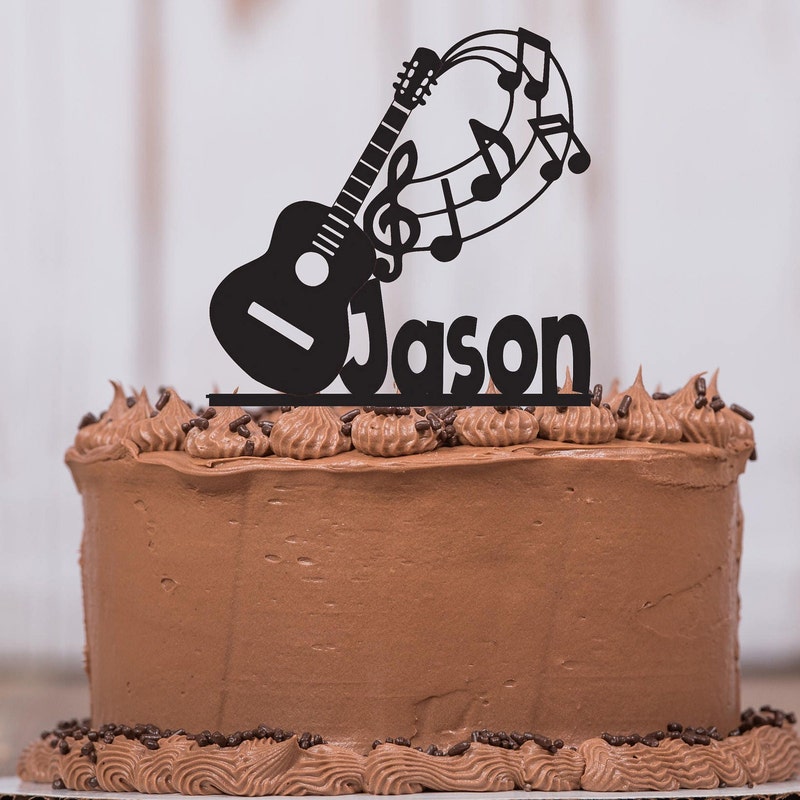 Guitar Cake Topper - Etsy