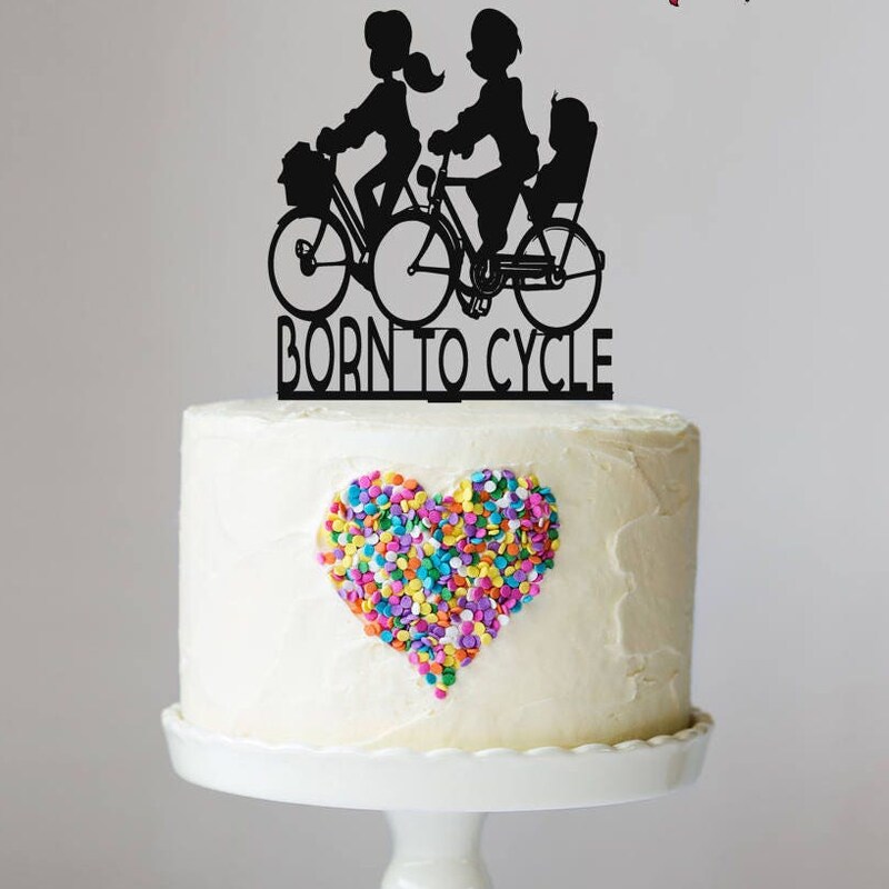 Bicycle Cake Topper - Etsy