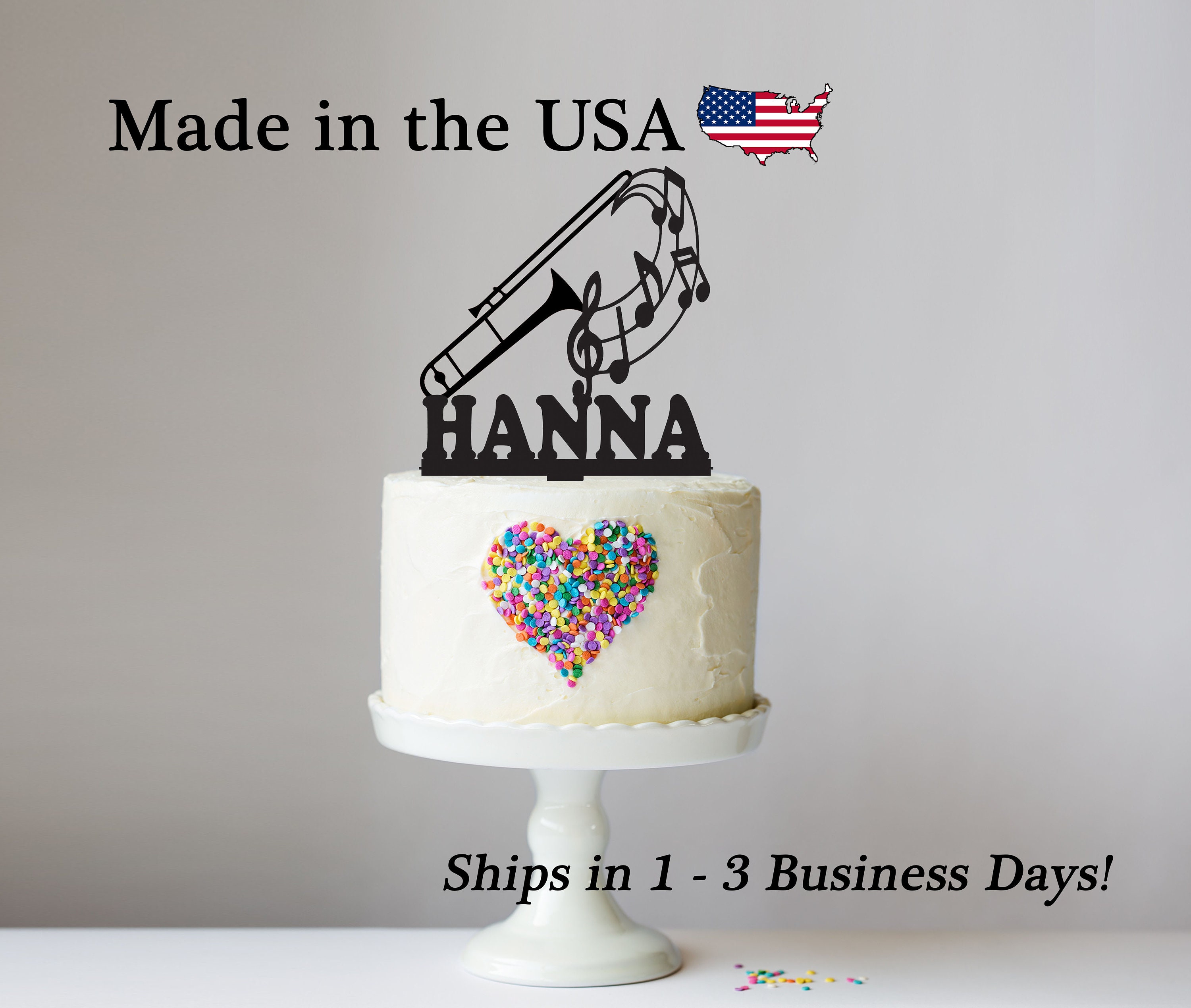 Trombone player cake topper trombone birthday cake topper Music cake ...