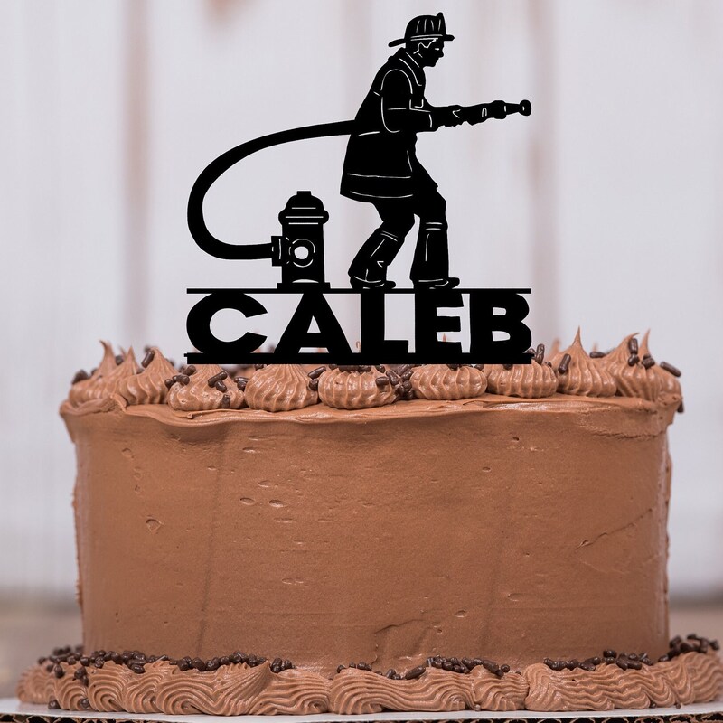 Fireman Cake Topper - Etsy