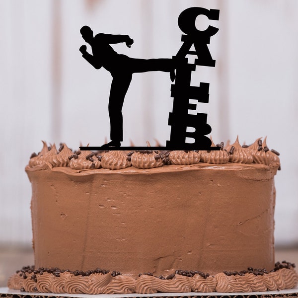Karate Cake Topper - Etsy