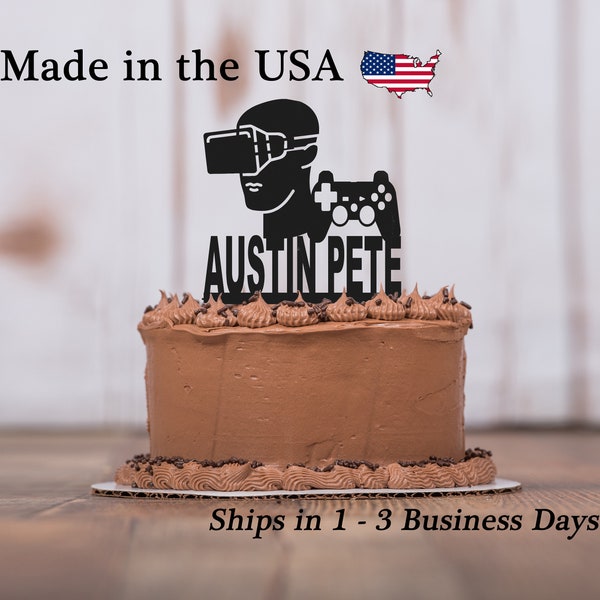 Gaming Cake Topper - Etsy