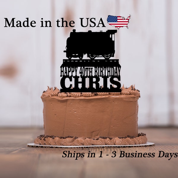 Train Cake Topper - Etsy