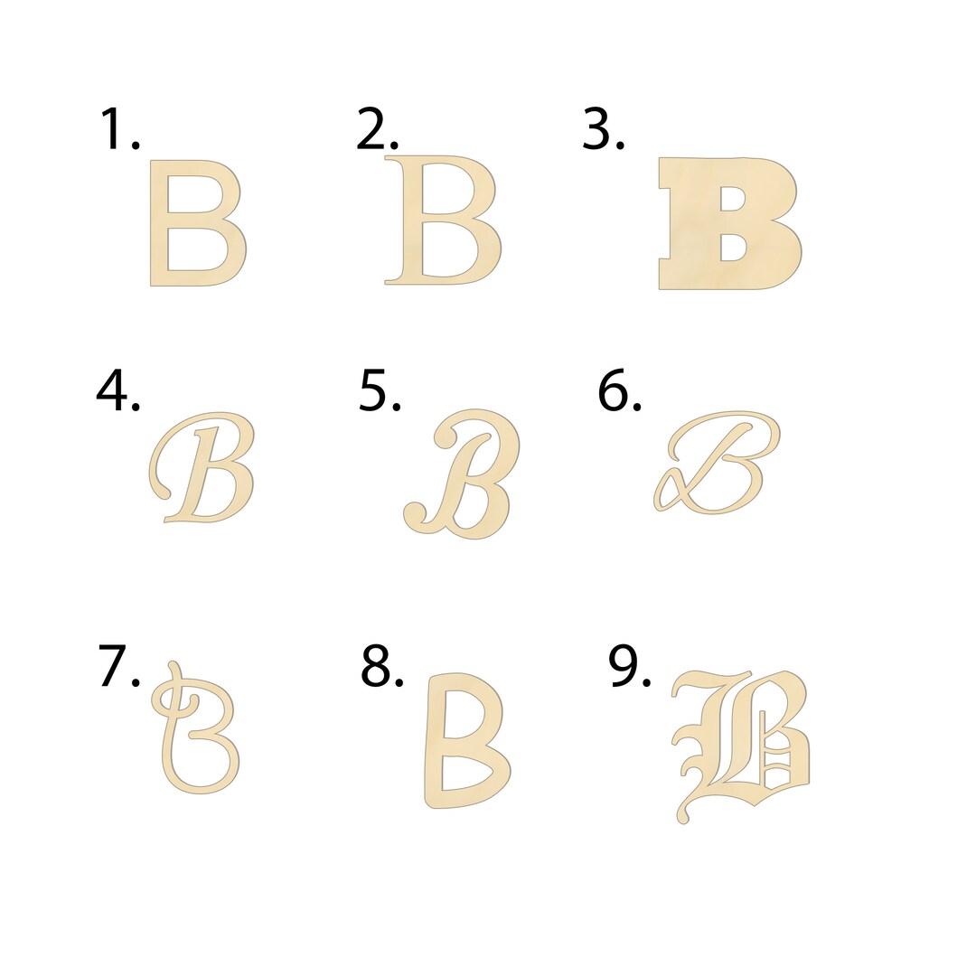 2" - 34" Wooden Letter "b" Kids Room, Nursery, Wedding Decoration, Gift ...