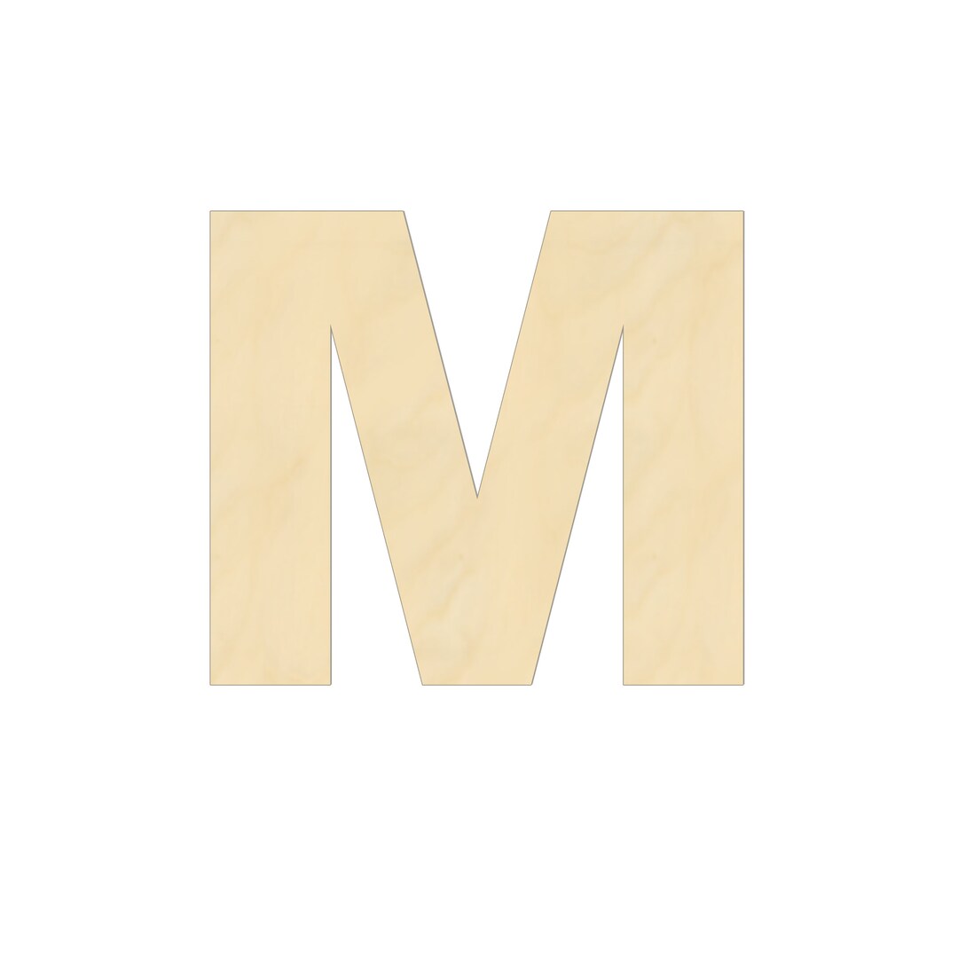 2" - 34" Wooden Letter "m" Nursery, Kids Room, Wedding Decoration, Gift ...
