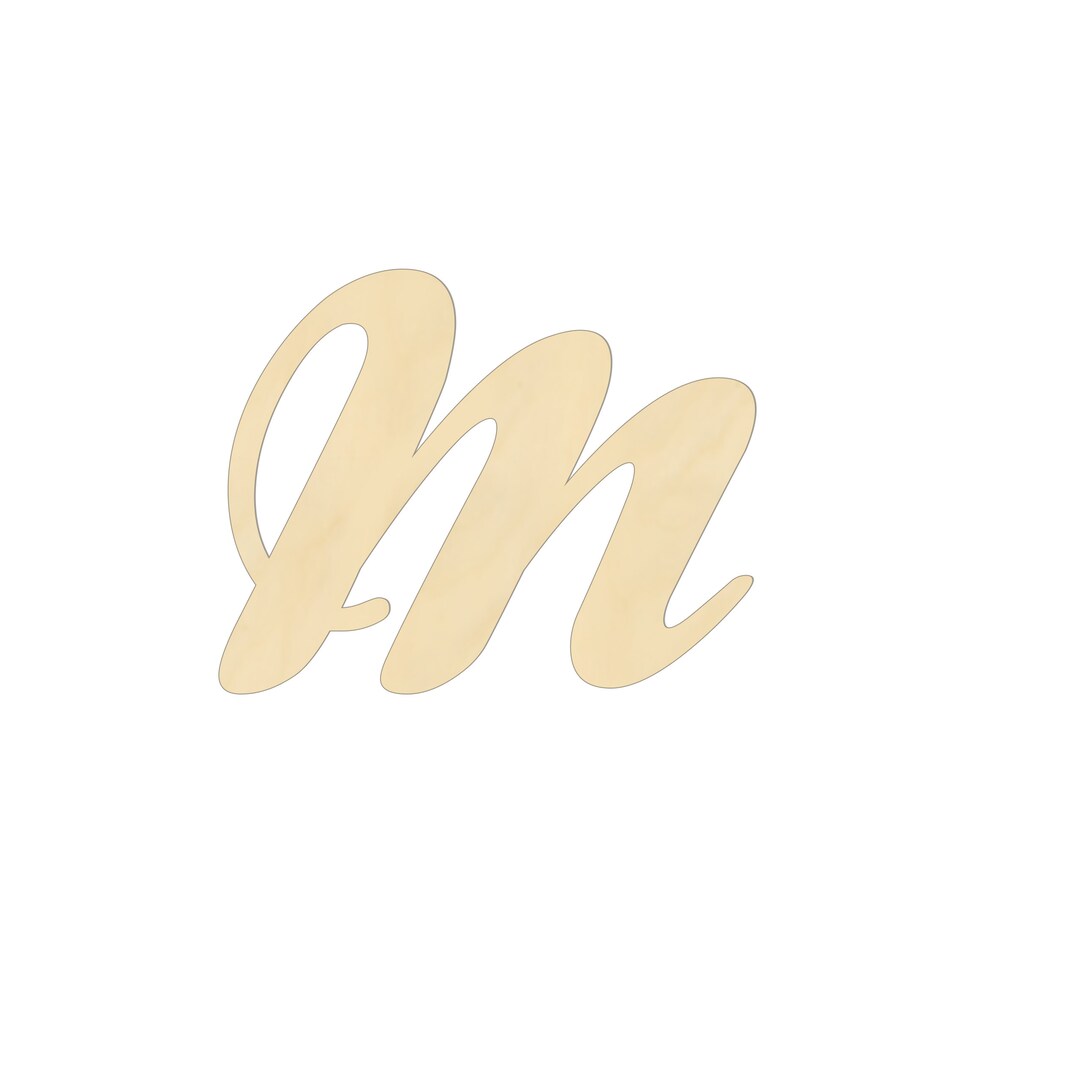 2" - 34" Wooden Letter "m" Nursery, Kids Room, Wedding Decoration, Gift ...