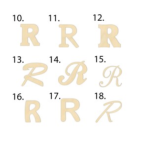 2" - 34" Wooden Letter "r" Kids Room, Nursery, Wedding Decoration, Gift ...