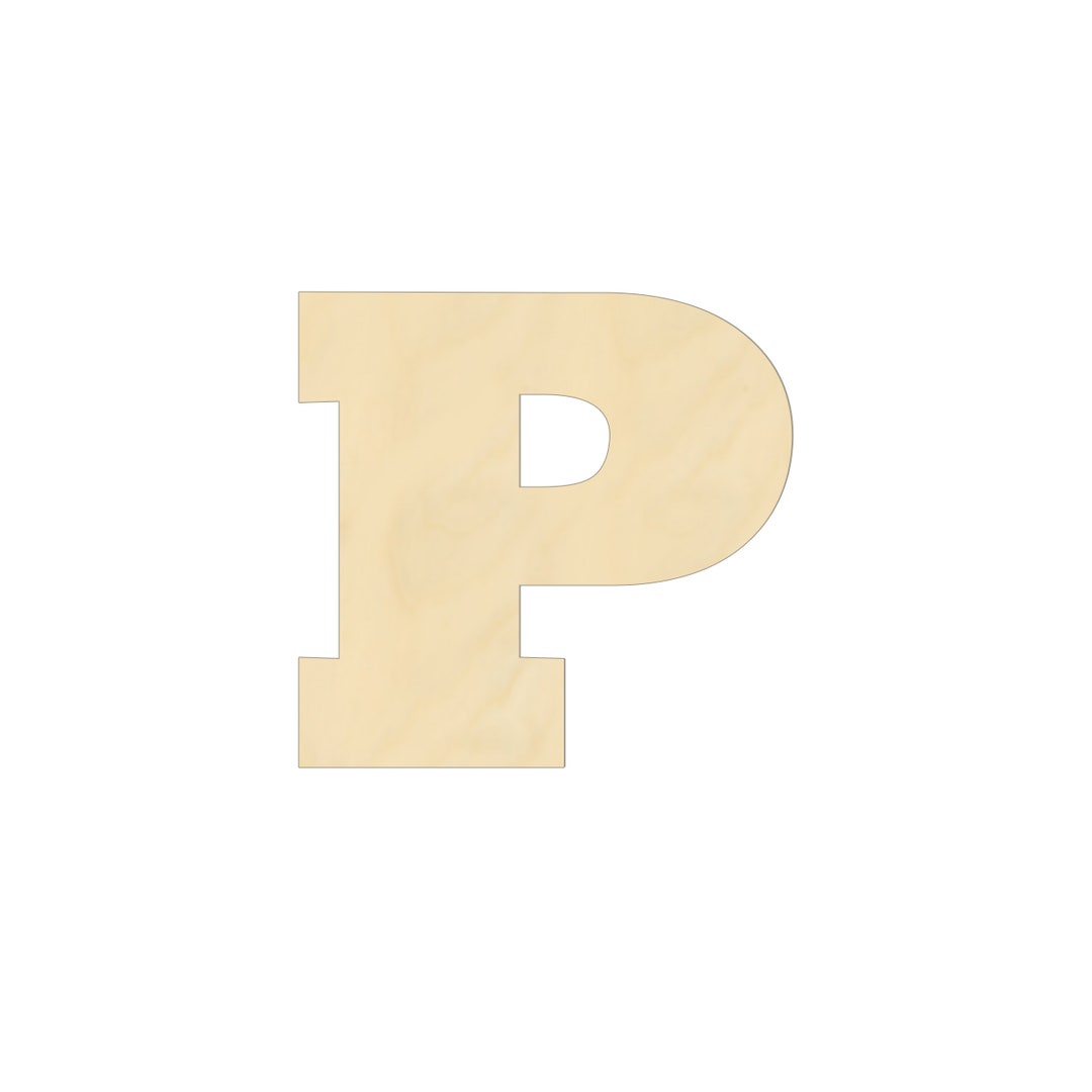 2" - 34" Wooden Letter "p" Nursery, Kids Room, Wedding Decoration, Gift ...