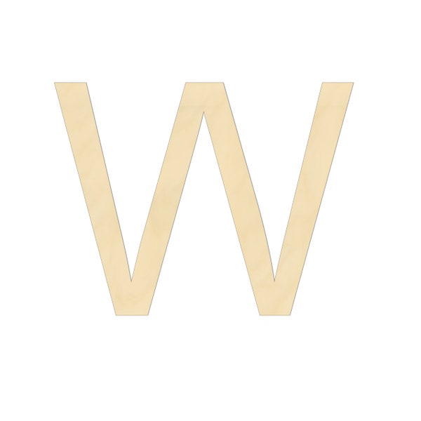 Wooden Letter W - Etsy