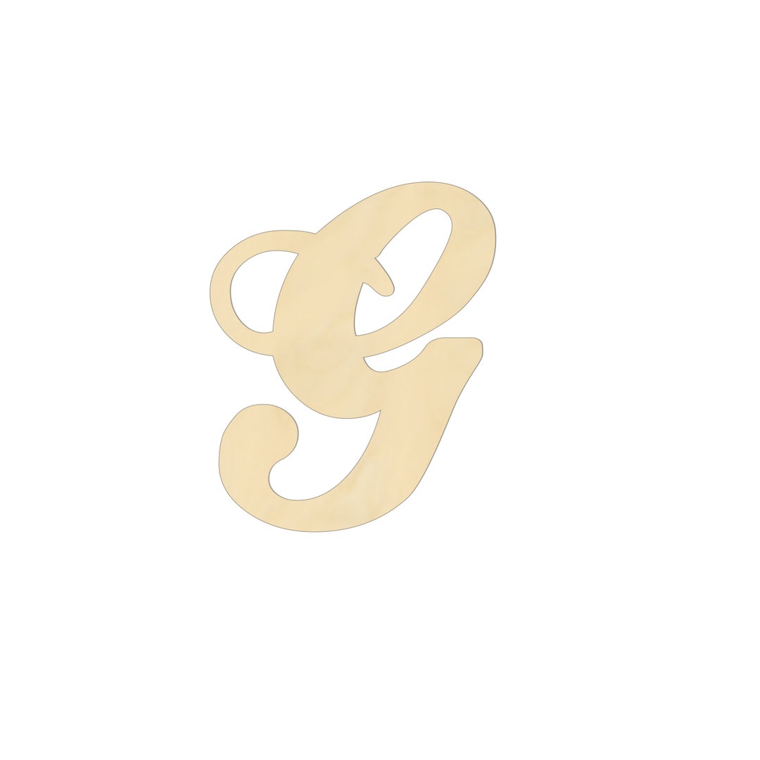 2" - 34" Wooden Letter "g" Nursery, Kids Room, Wedding Decoration, Gift ...