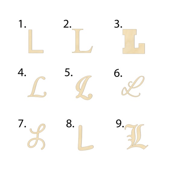 Wooden Letter L - Etsy