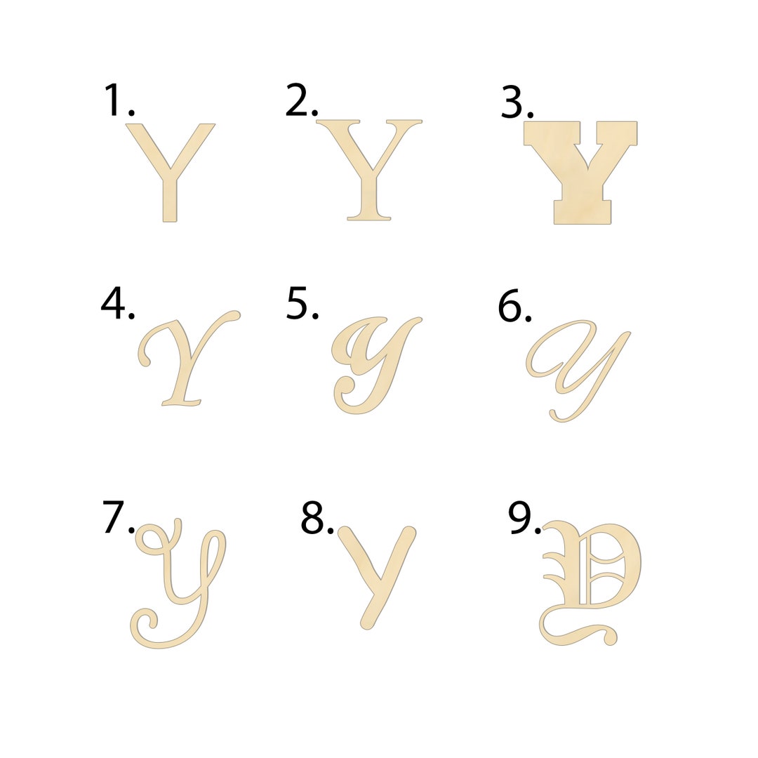 2" - 34" Wooden Letter "y" Kids Room, Nursery, Wedding Decoration, Gift ...