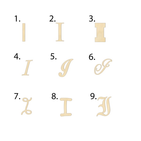 Wooden Letter L - Etsy