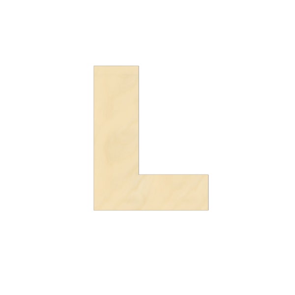 Wooden Letter L - Etsy