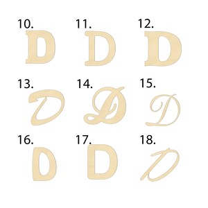 2" - 34" Wooden Letter "d" Kids Room, Nursery, Wedding Decoration, Gift ...
