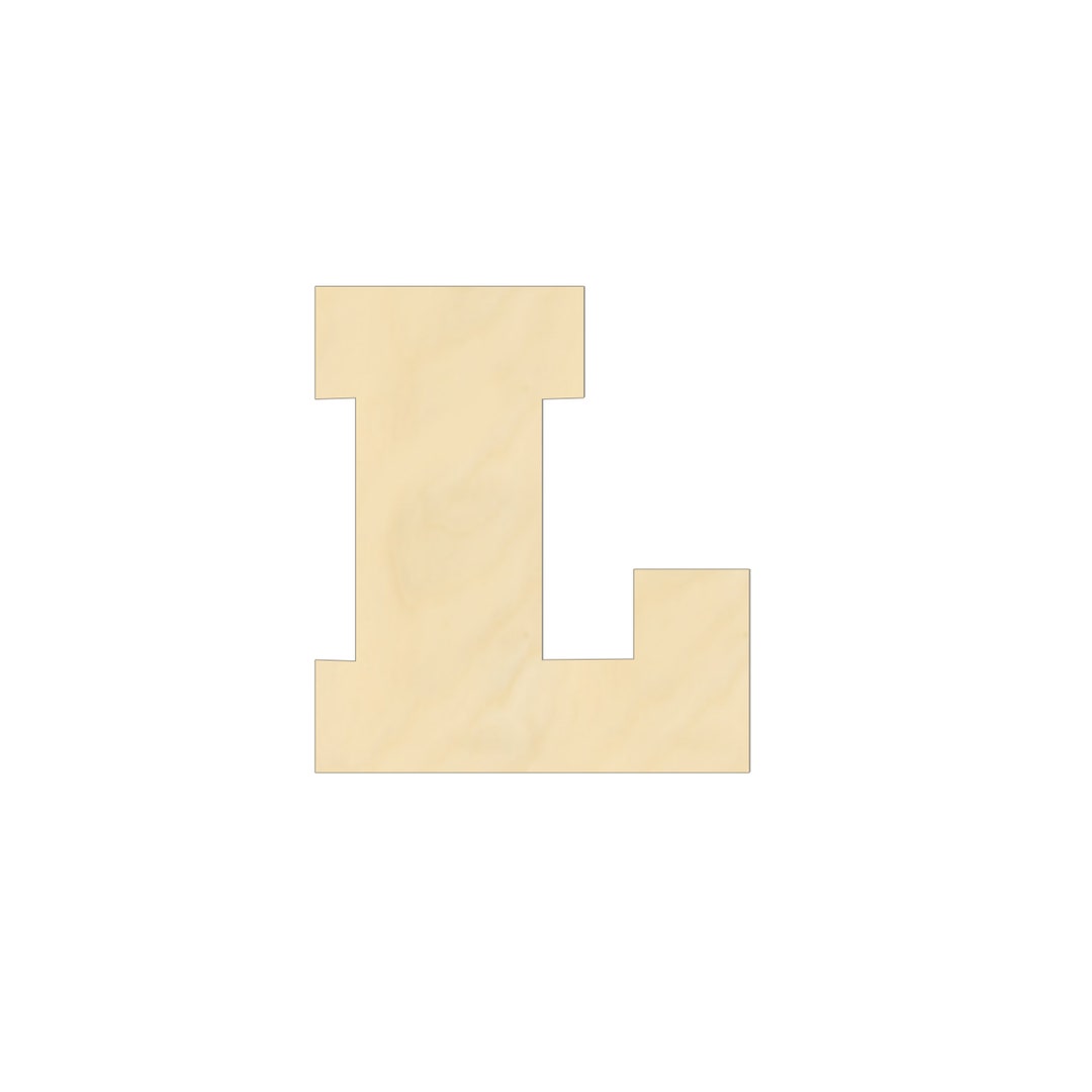 2" - 34" Wooden Letter "l" Nursery, Kids Room, Wedding Decoration, Gift ...