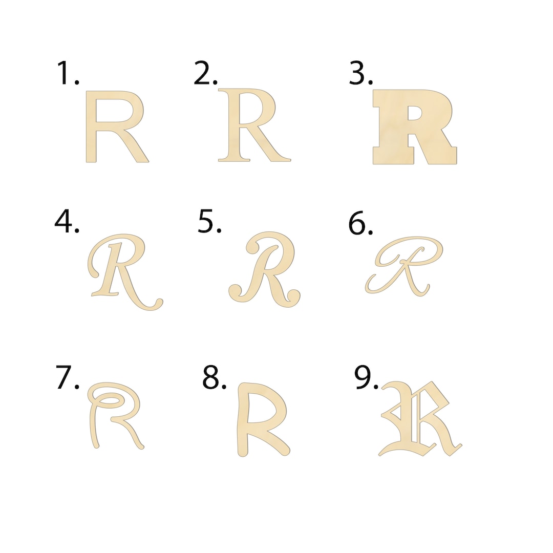 2" - 34" Wooden Letter "r" Kids Room, Nursery, Wedding Decoration, Gift ...