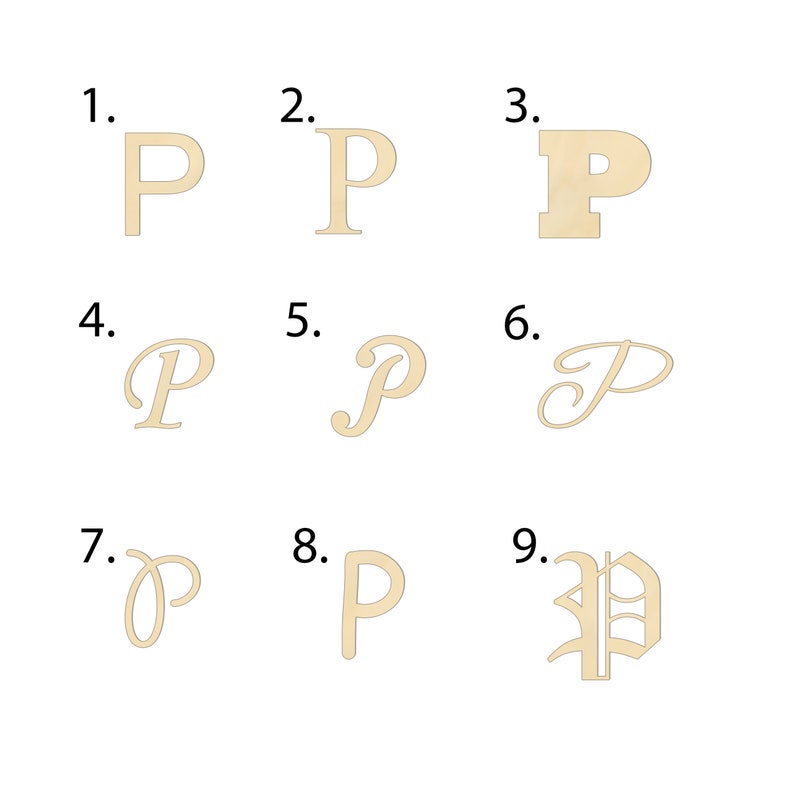 Wooden Letter P - Etsy