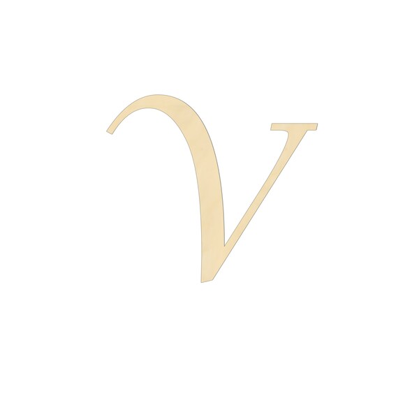 Wooden Letter V - Etsy