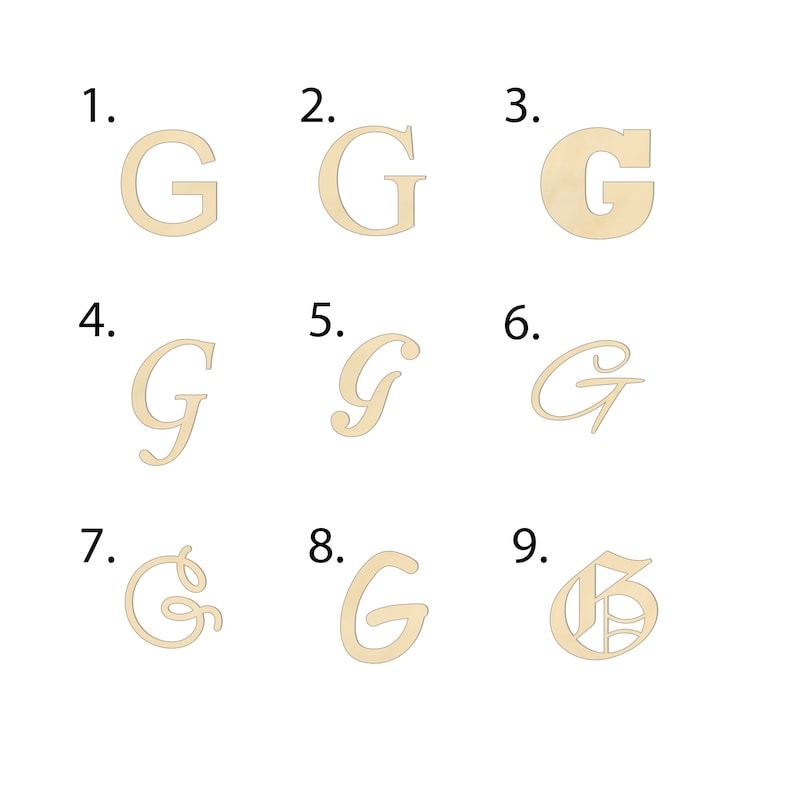 Wooden Letter G - Etsy