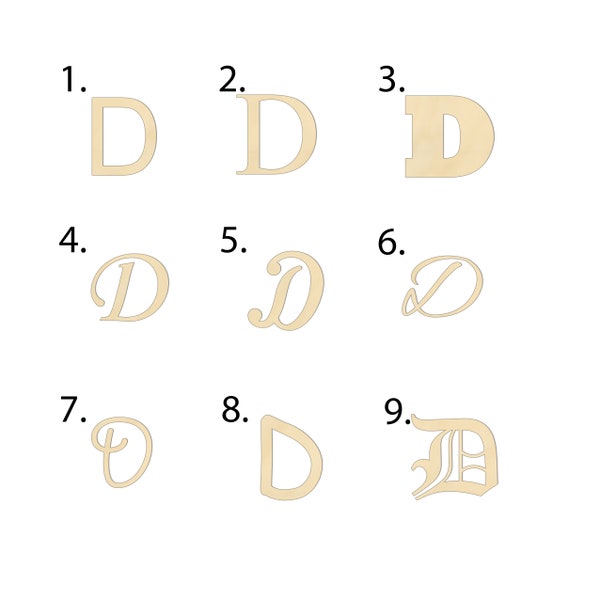 Monogram Letter D - Etsy