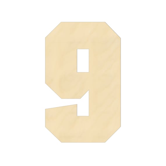 2 34 Wooden Number 9 Nursery Kids Room | Etsy