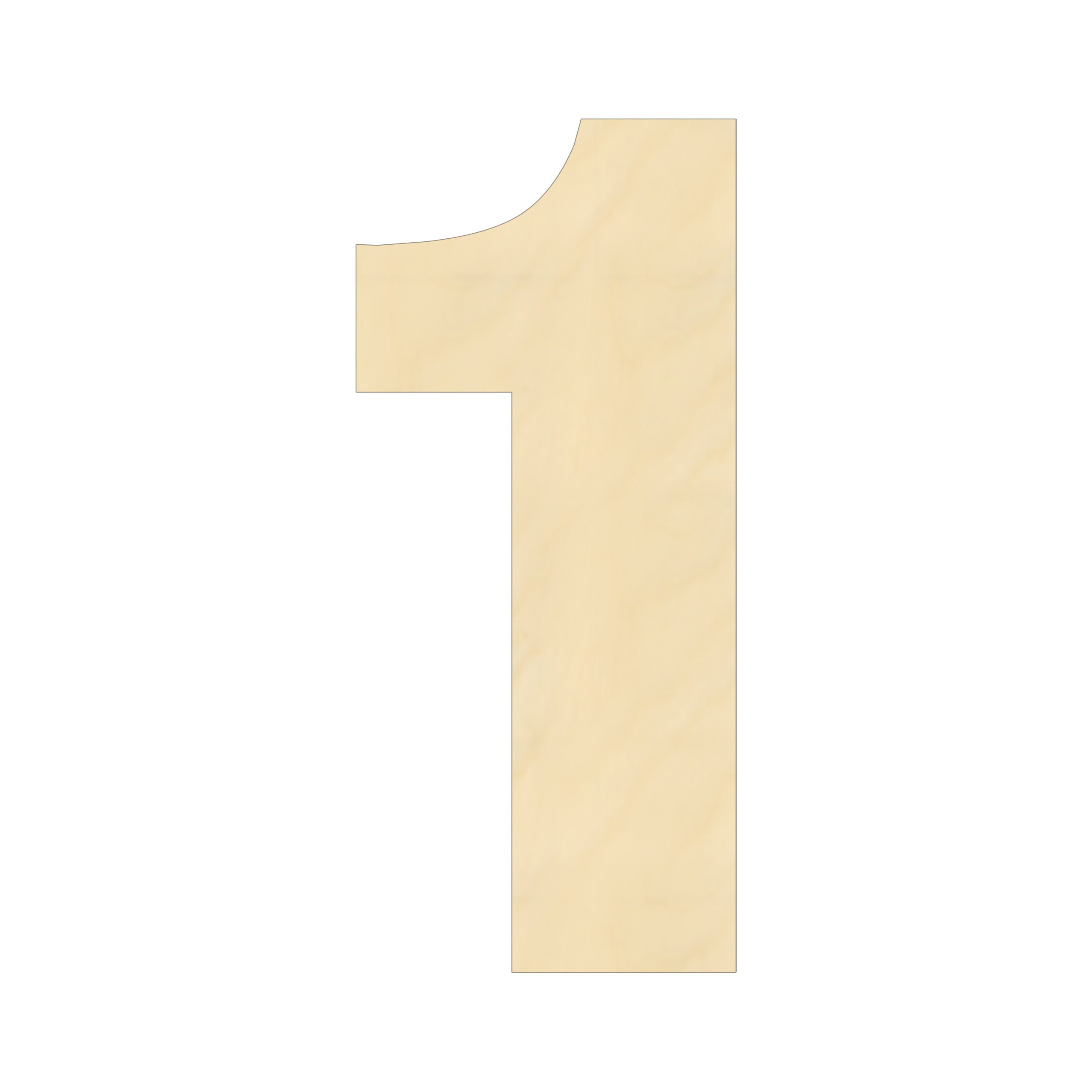 2" - 34" Wooden Number 1, Nursery, Kids Room, Wedding Decoration, Large ...