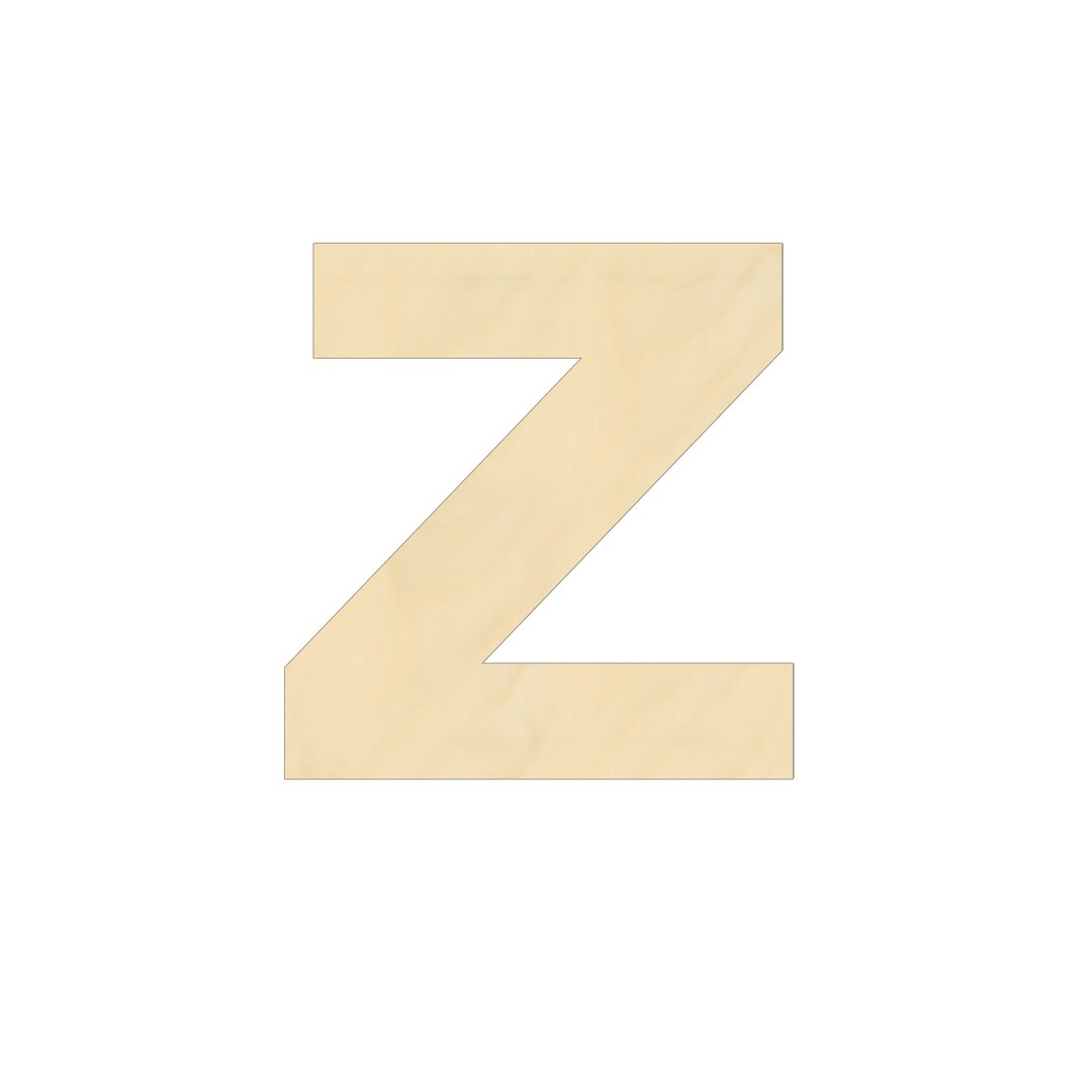 2" - 34" Wooden Letter "z" Nursery, Kids Room, Wedding Decoration, Gift ...
