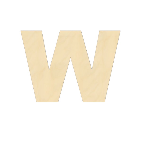 Wooden Letter W - Etsy
