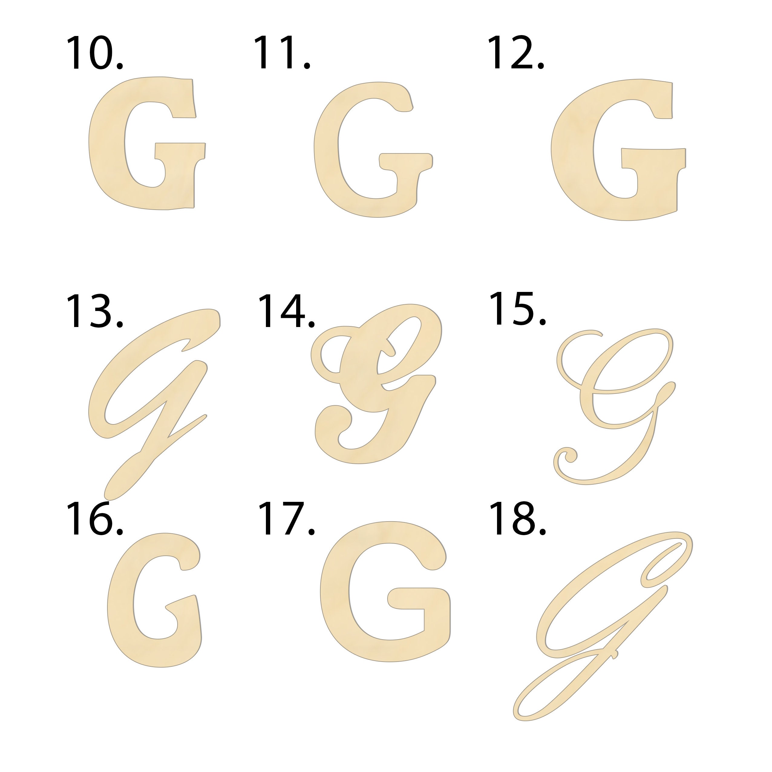 2 34 Wooden Letter g Kids Room - Etsy