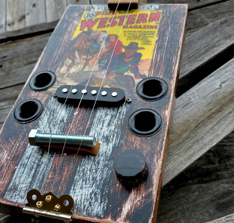 Dime Western Magazine-cigar Box Guitar - Etsy