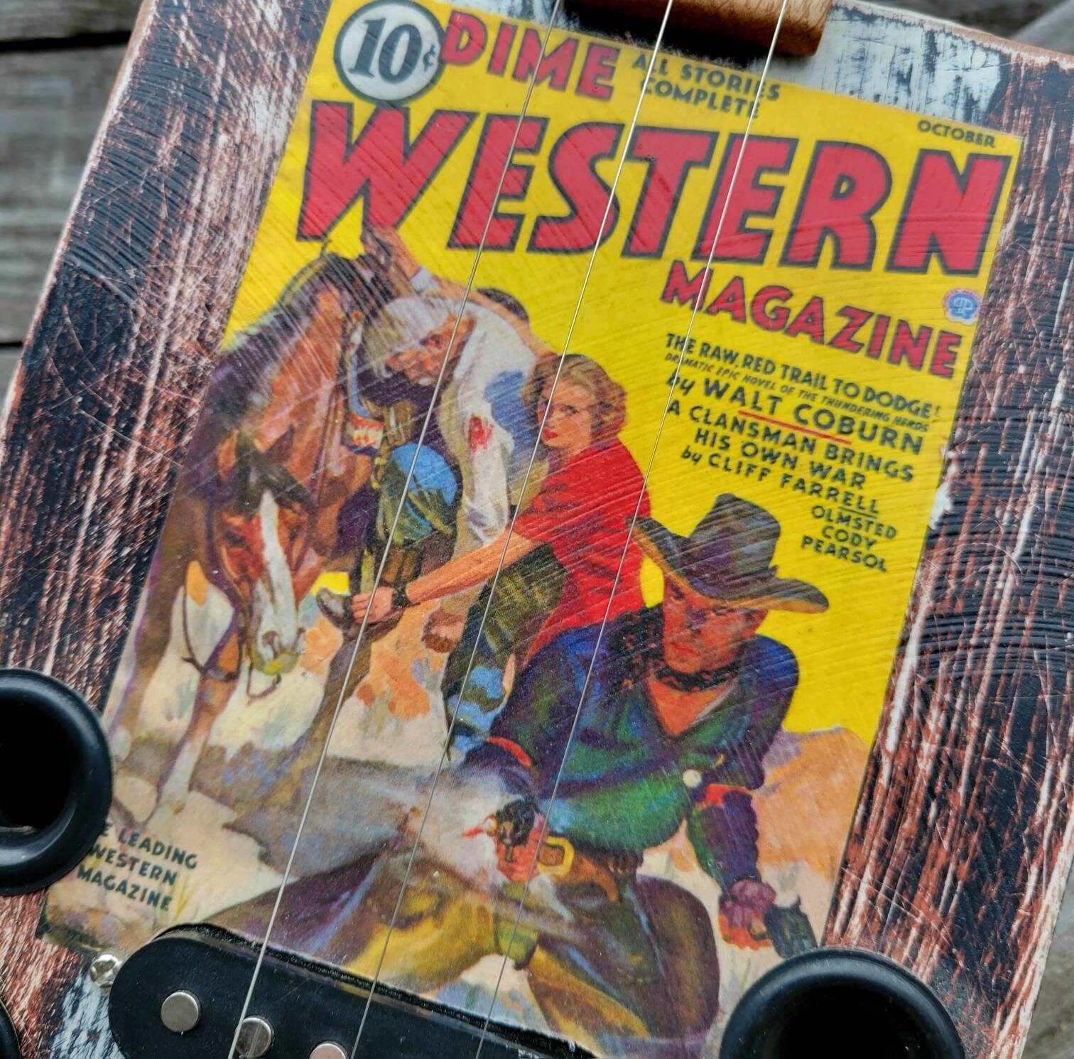 Dime Western Magazine-cigar Box Guitar - Etsy
