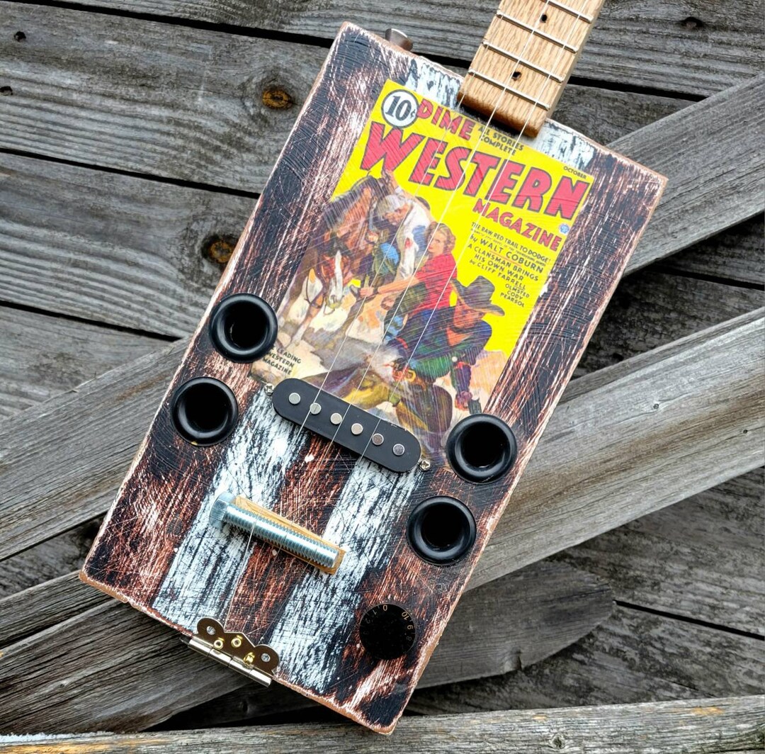 Dime Western Magazine-cigar Box Guitar - Etsy
