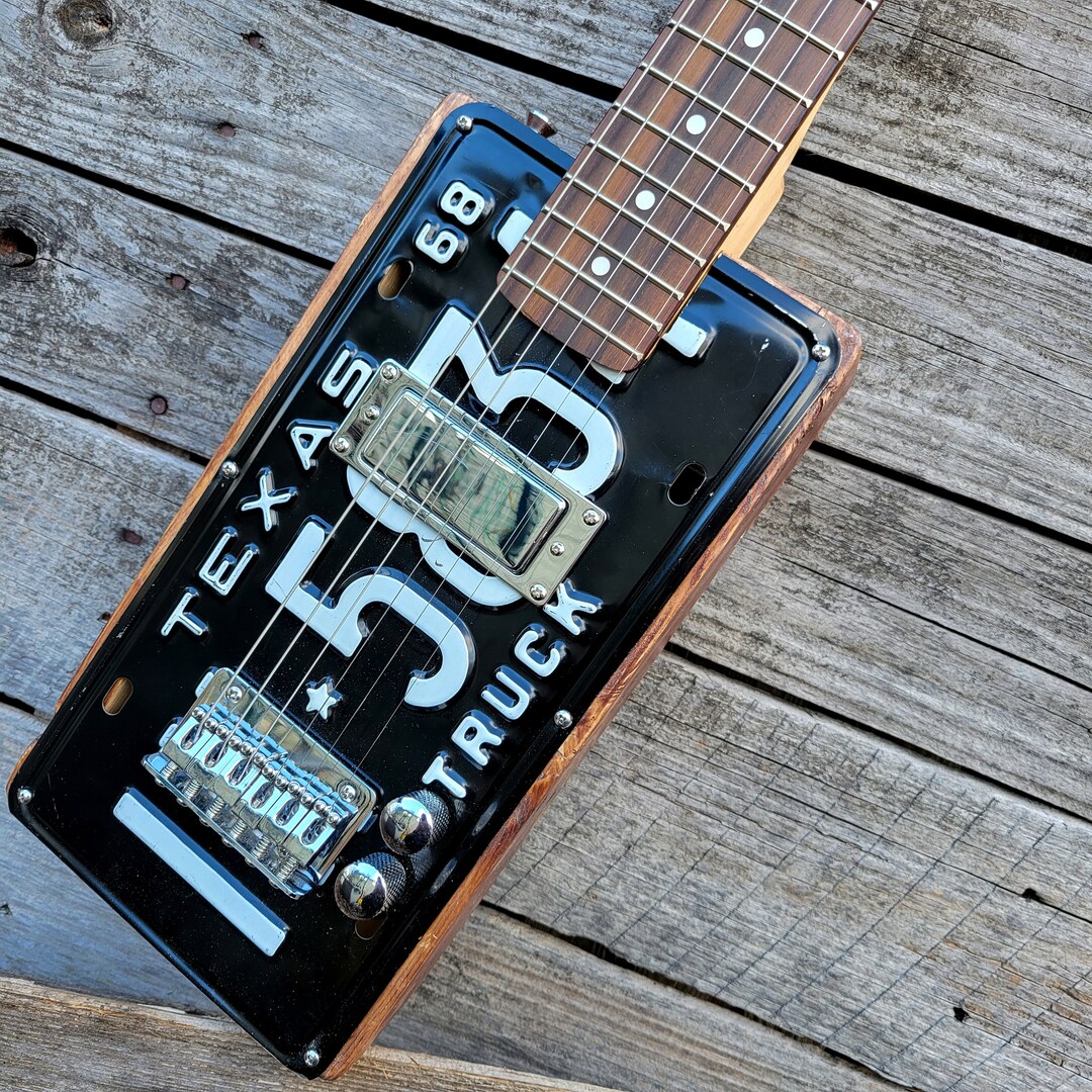 TEXAS 1968 License Plate 6-string Guitar - Etsy