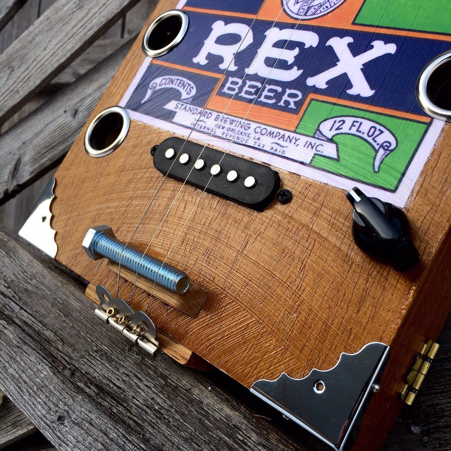 Rex Beer Cigar Box Guitar - Etsy