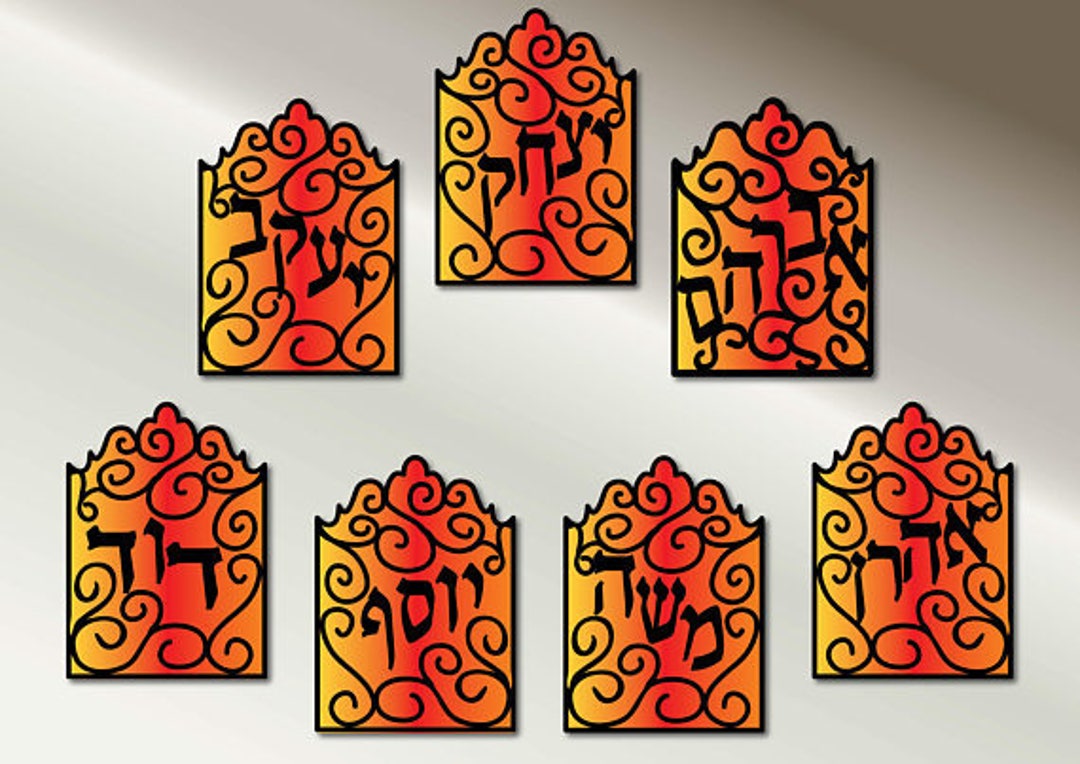 Sukkot Ushpizin Posters. Jewish Wall Decoration Printable, Ushpizin ...