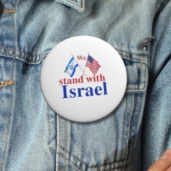 I Stand With Israel Pin - Etsy