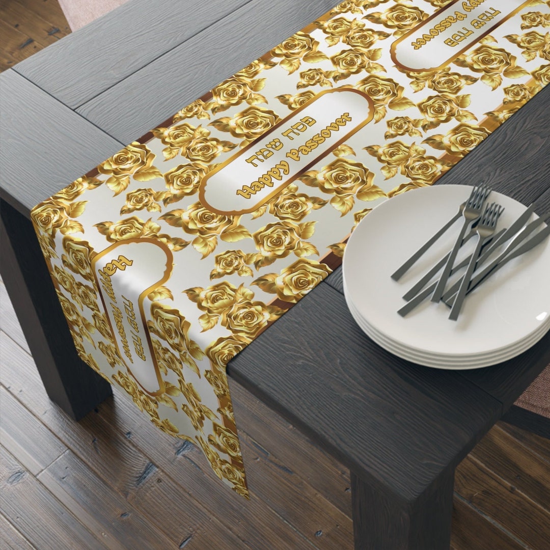 PASSOVER DECOR Happy Passover Table Runner. Seder Pesach Table Runner ...