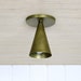 Task Flush Mount Minimal Brass Lamp Ceiling Light Fixture - Etsy