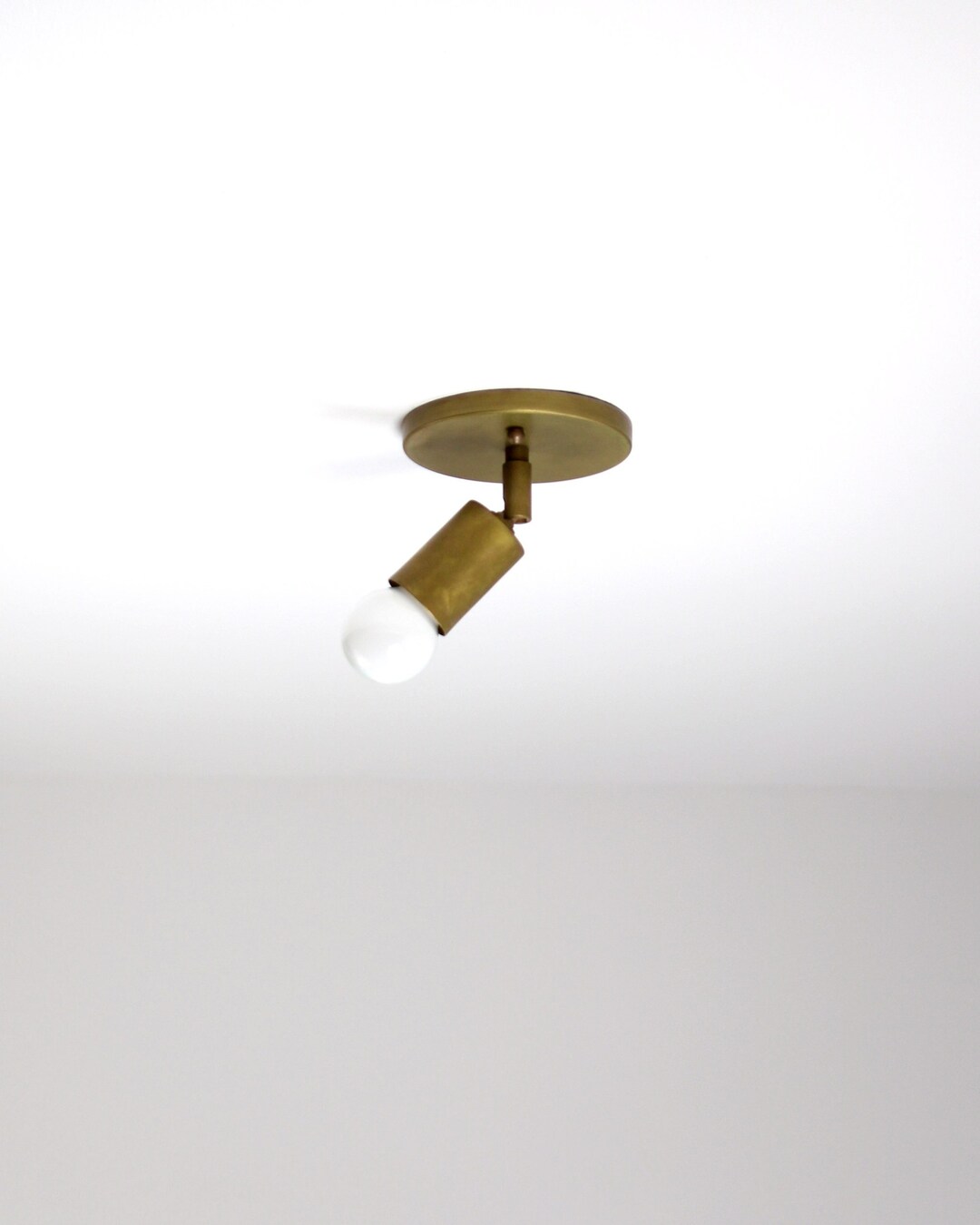 Trek Guide Flush Mount Ceiling Fixture Brass Adjustable Wall Sconce ...
