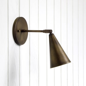 Task Wall Sconce Brass Adjustable Swivel Wall Mount Spotlight Lamp ...
