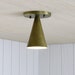Task Flush Mount Minimal Brass Lamp Ceiling Light Fixture - Etsy