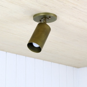 Post Flush Mount Swivel - Ceiling Fixture Wall Sconce Cylinder Mono ...